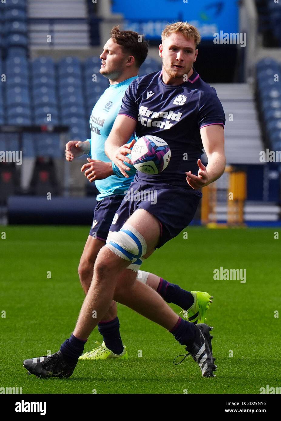 Scotland's Liam McConnell during the Captain's Team Run at Scottish Gas ...