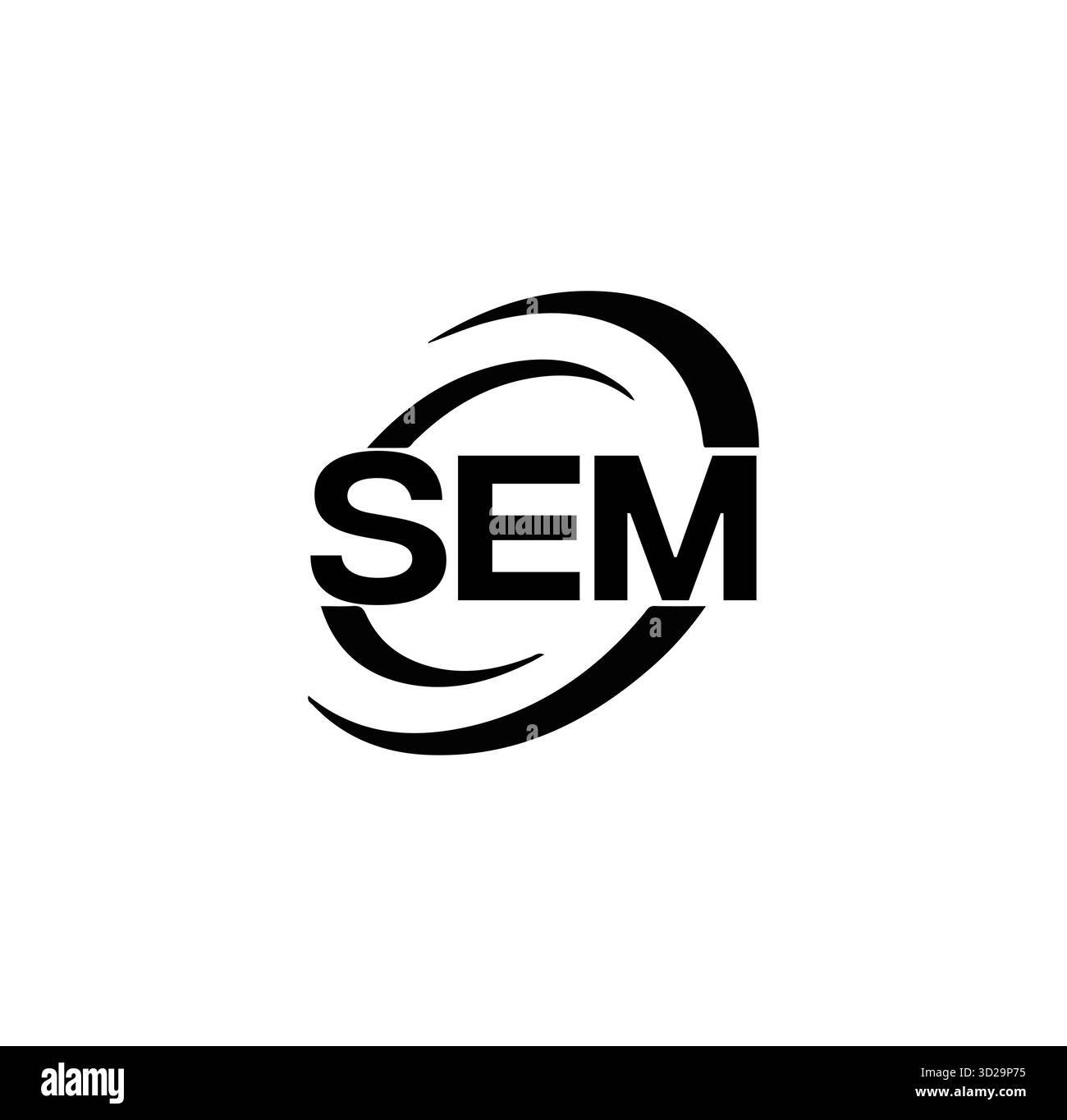 SEM set ,SEM logo. S E M design. White SEM letter. SEM, S E M letter ...
