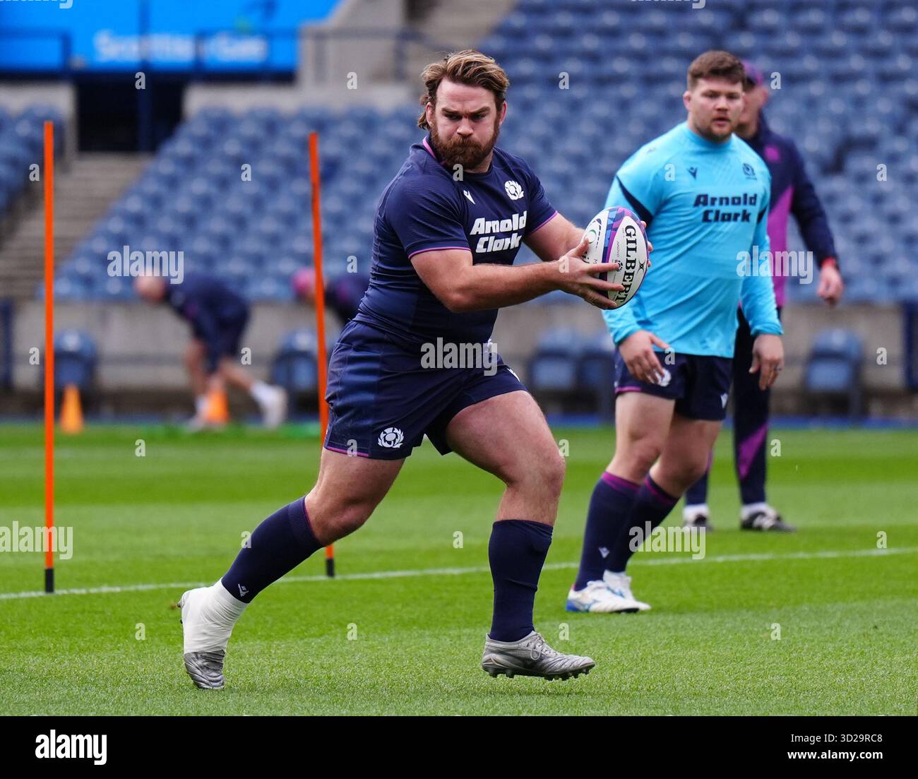 Scotland's D'Arcy Rae during the Captain's Team Run at Scottish Gas ...