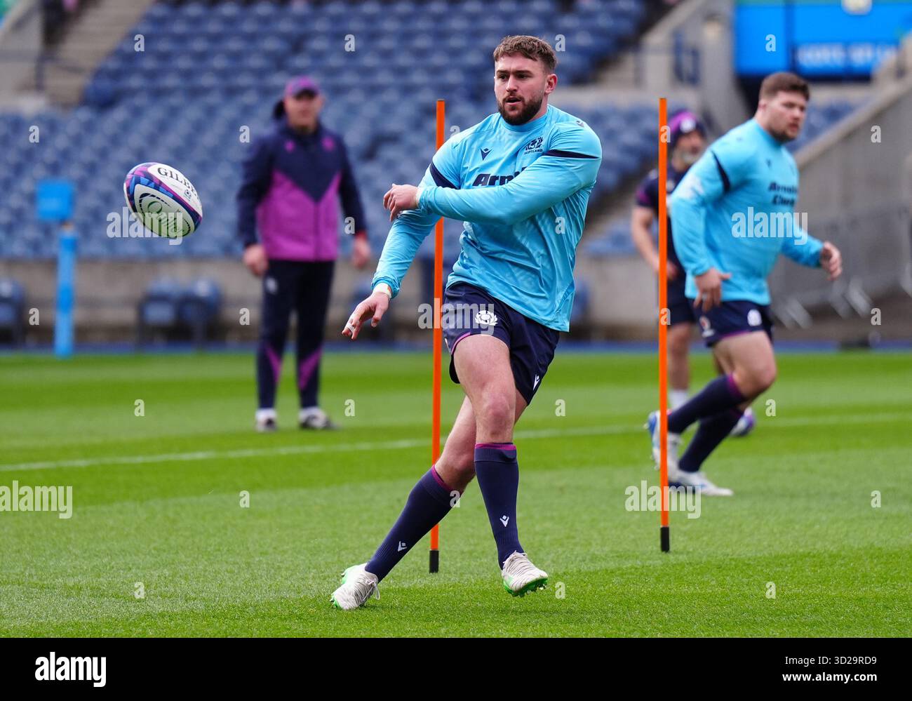 Scotland's Ollie Smith during the Captain's Team Run at Scottish Gas ...