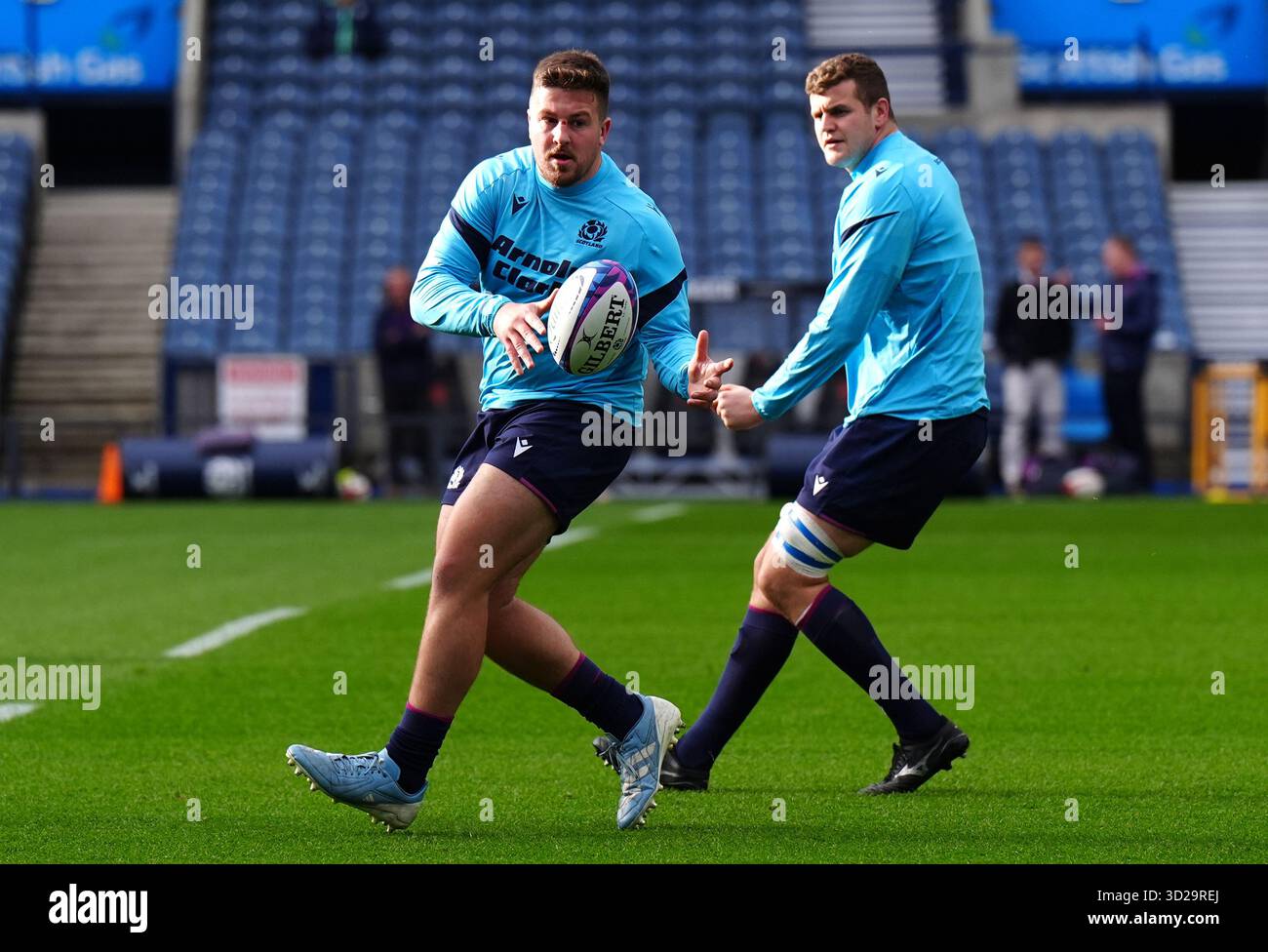 Scotland's Murphy Walker during the Captain's Team Run at Scottish Gas ...