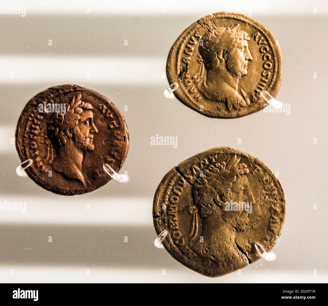 three of the Five Good Roman Emperors Coin , which is Hadrian (upper ...