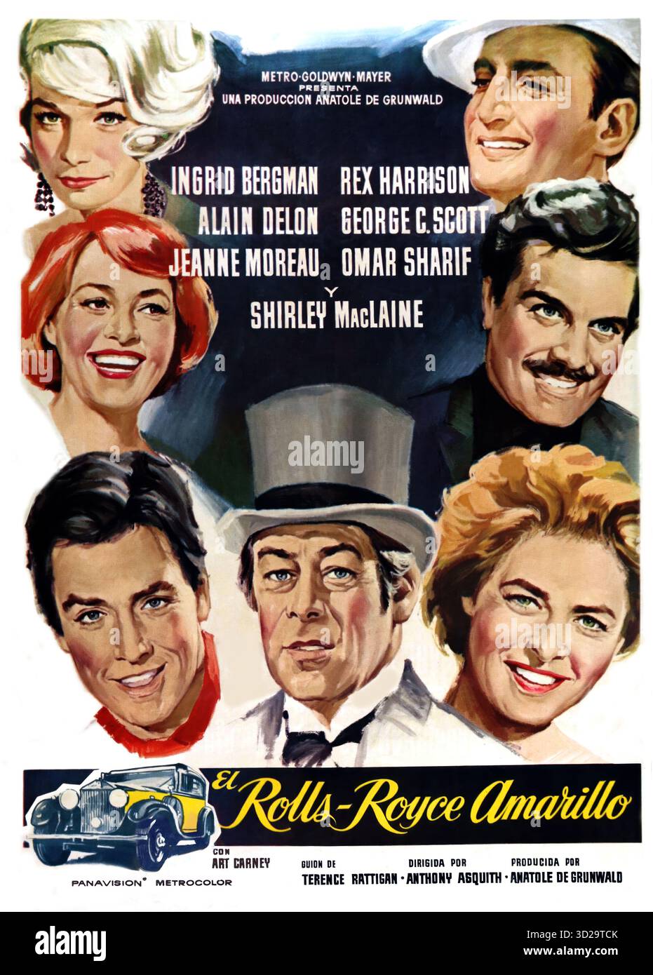 THE YELLOW ROLLS ROYCE (1964), directed by ANTHONY ASQUITH. Credit: M.G ...