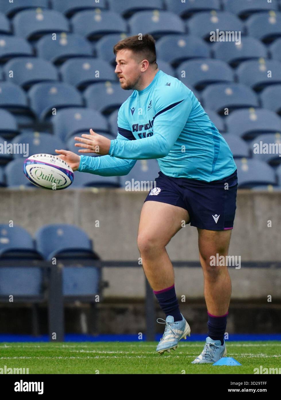 Scotland's Murphy Walker during the Captain's Team Run at Scottish Gas ...
