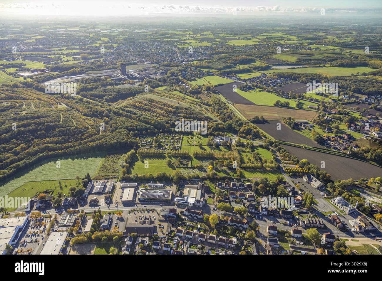 Aerial view, Herringen park cemetery and crematorium Hamm GmbH ...