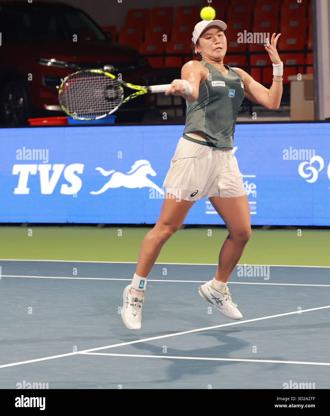 Chennai Open WTA 250 : Janice T JEN (INA) VS Mia POHANKOVA (SVK) Janice T JEN (INA) defeated Mia ...