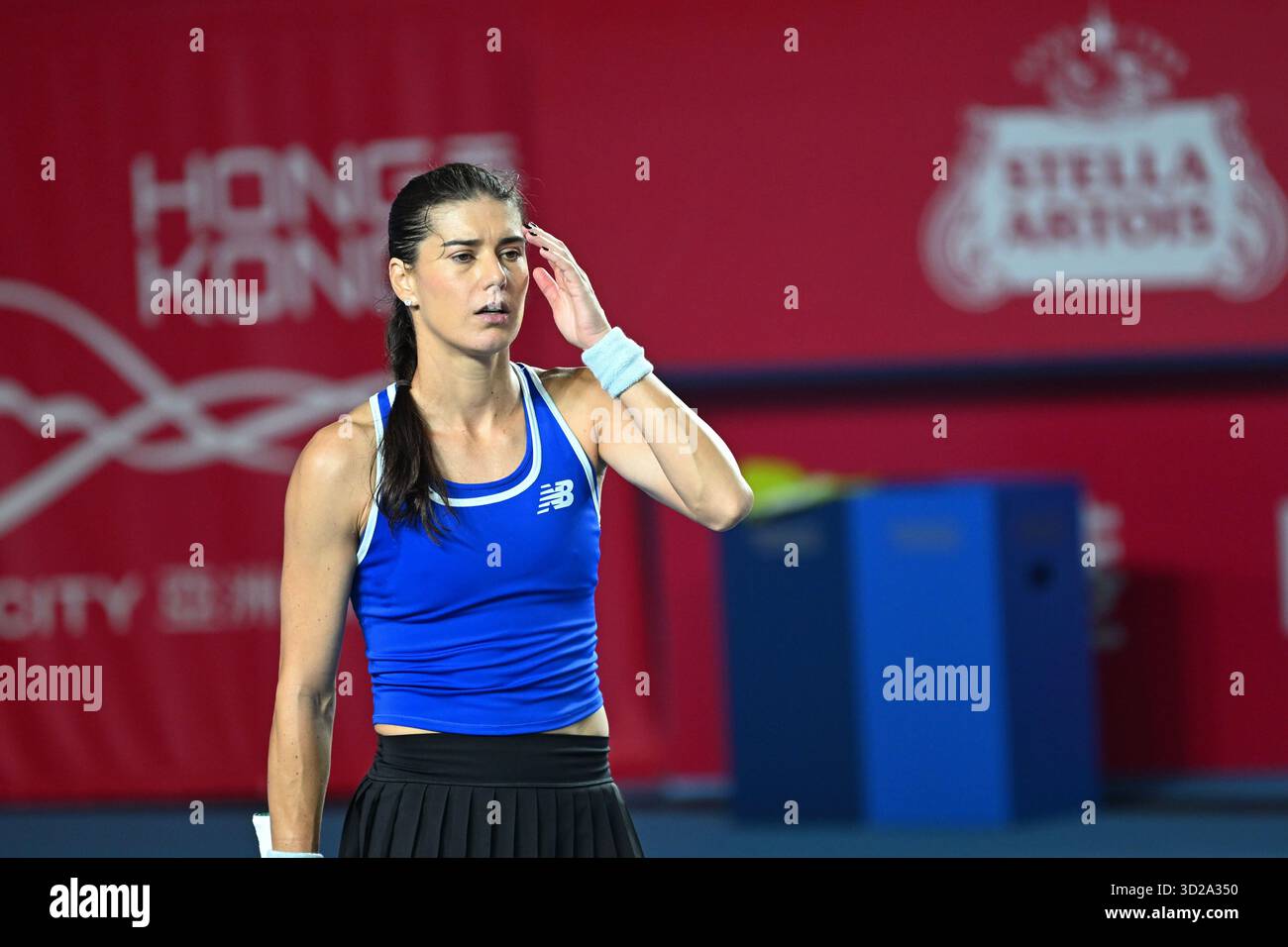 Romanian tennis player Sorana Cirstea during a match at the Hong Kong ...