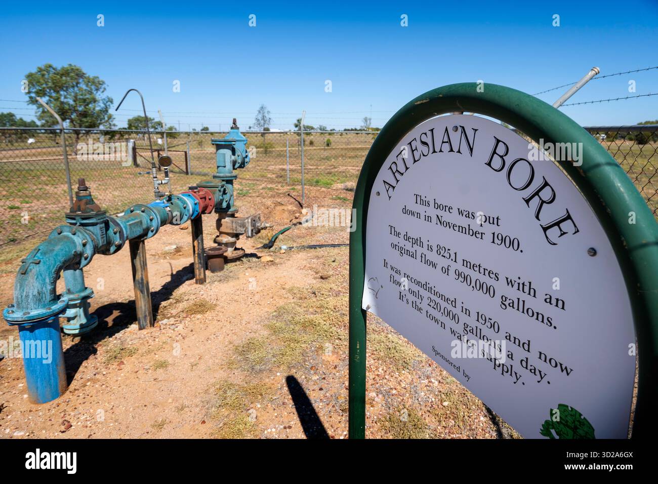 Original Artesian Bore, Muttaburra, Queensland, Australia Stock Photo ...