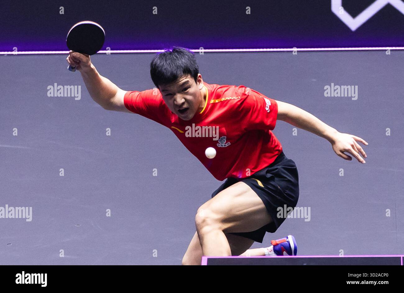 Peng Xiang of Chine During the 16th WTT Champion Montpellier Final on ...