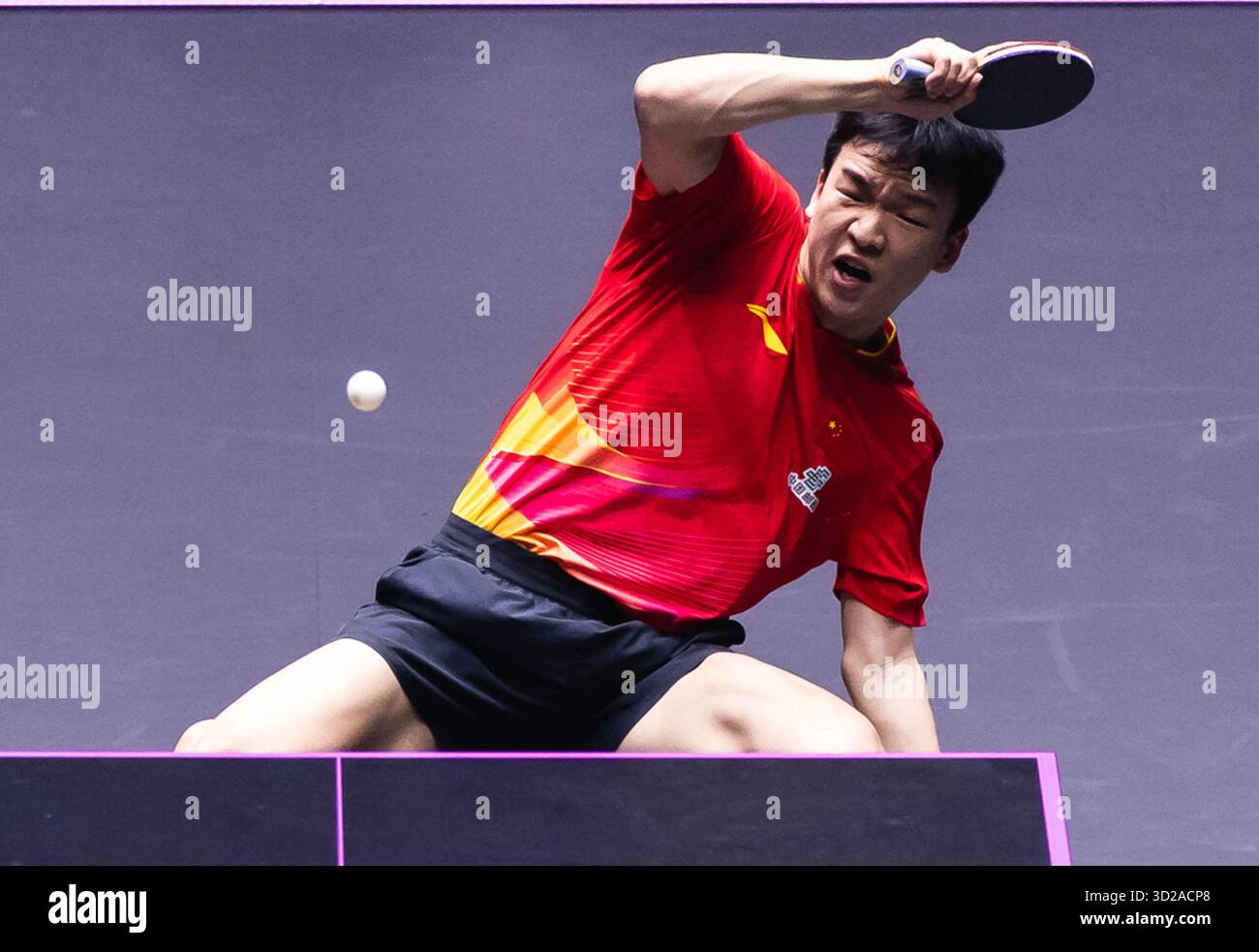 Peng Xiang of Chine During the 16th WTT Champion Montpellier Final on ...