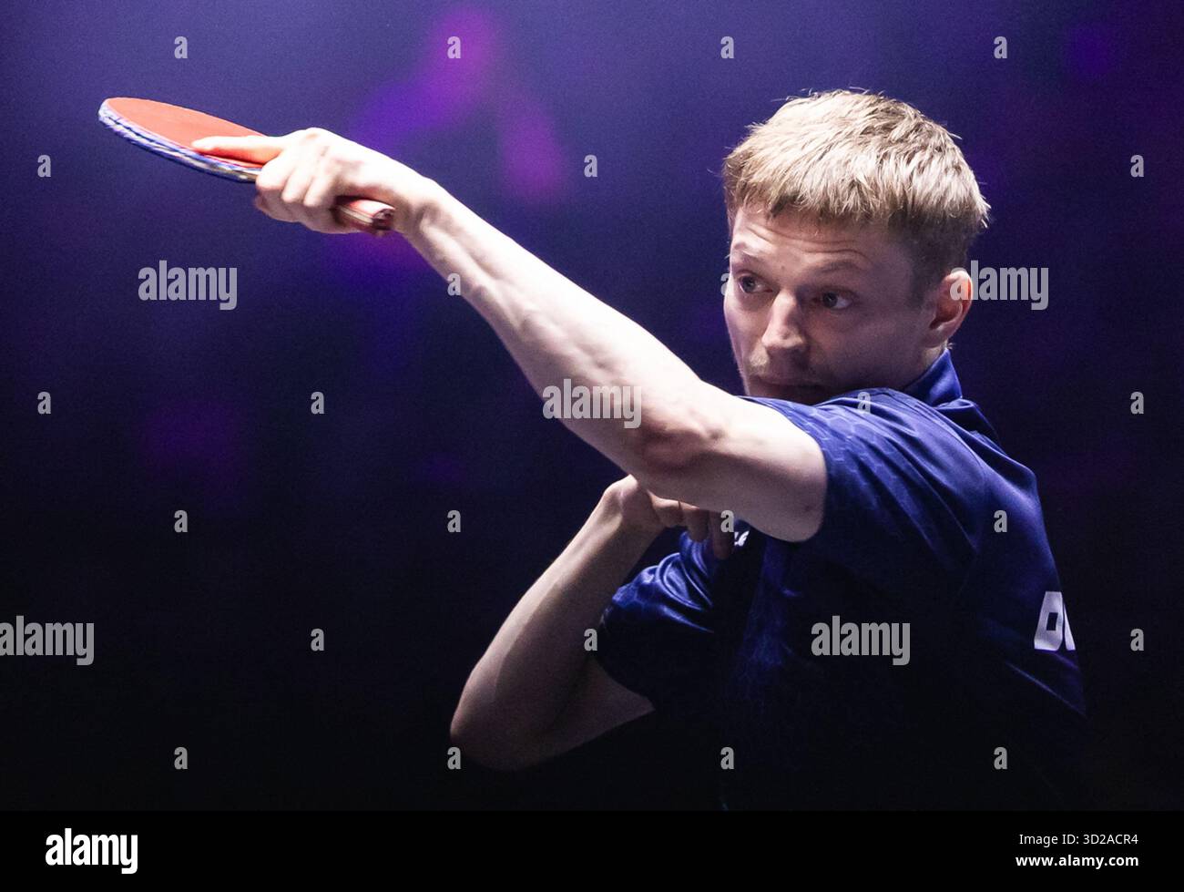 Anders Lind of Danemark During the 16th WTT Champion Montpellier Final on October 29, 2025 at ...
