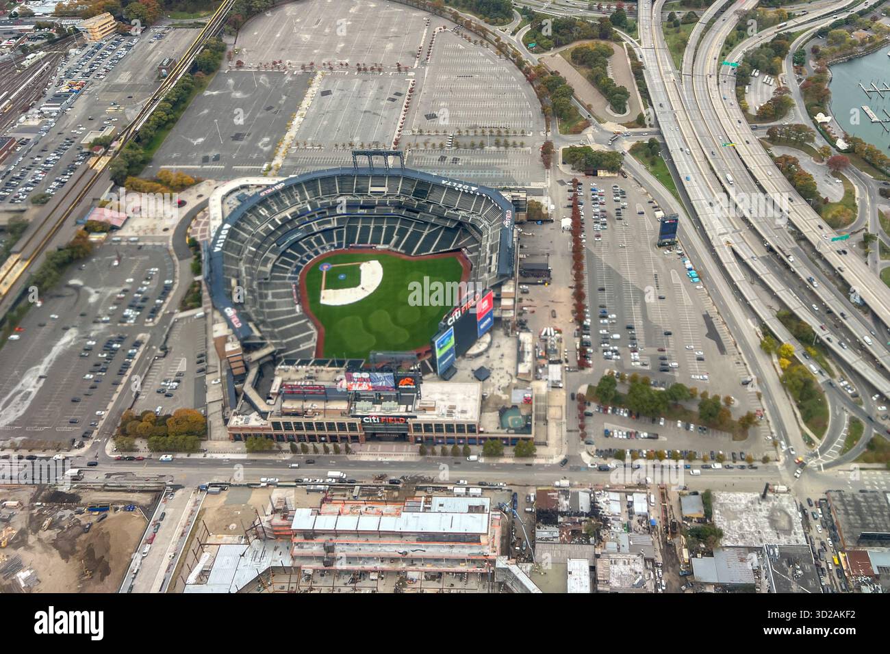 General overall aerial view of Citi Field, Oct 29, 2025, Flushing, NY ...