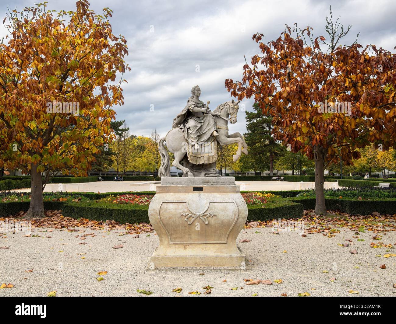 Bratislava, Slovakia - October 20, 2025: The statue in Grassalkovich ...