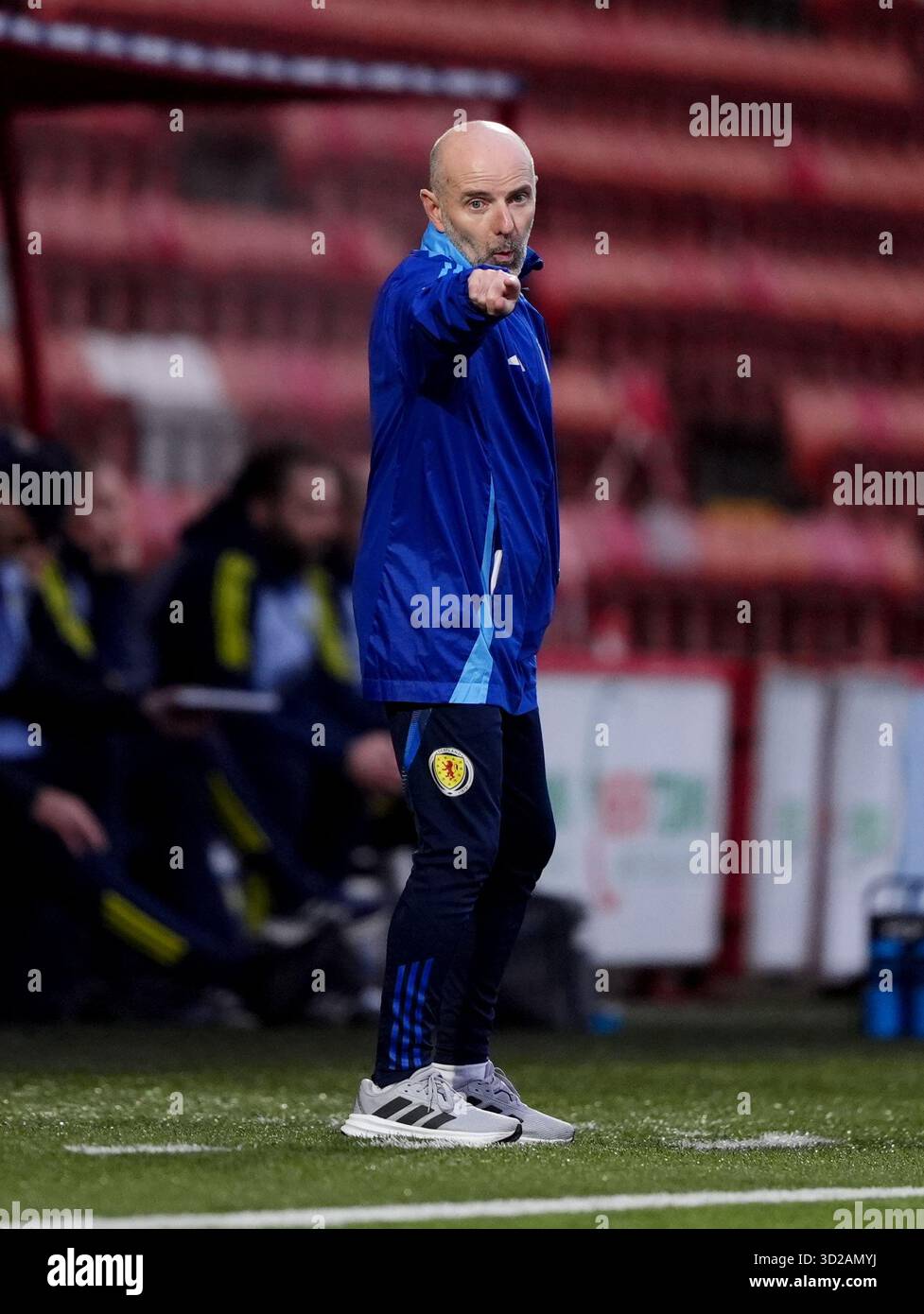Scotland manager Brian McLaughlin during the UEFA European Under-17 ...