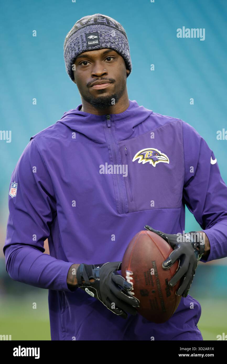 Miami Gardens, FL USA; Baltimore Ravens wide receiver Devontez Walker ...
