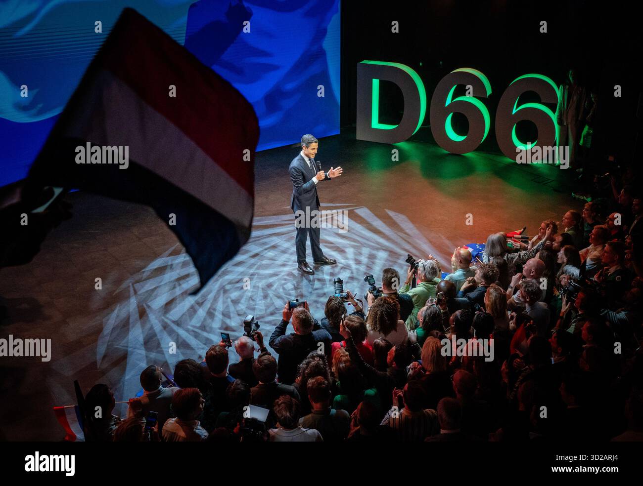 Leiden, The Netherlands, October 29th 2025. Rob Jetten, leader of the ...