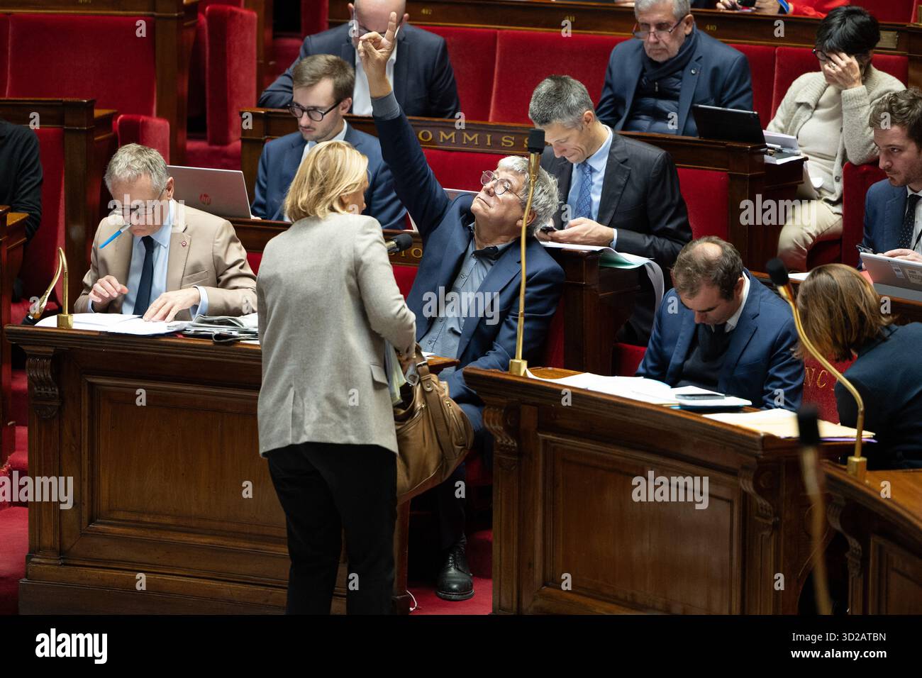 French La France Insoumise (LFI) deputy Eric Coquerel during a ...