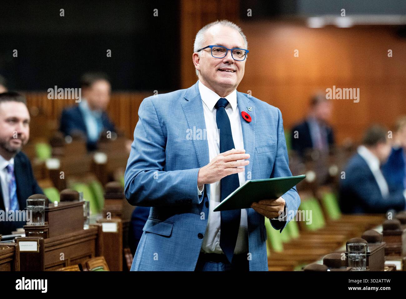 Conservative MP Luc Berthold rises during Question Period in the House ...