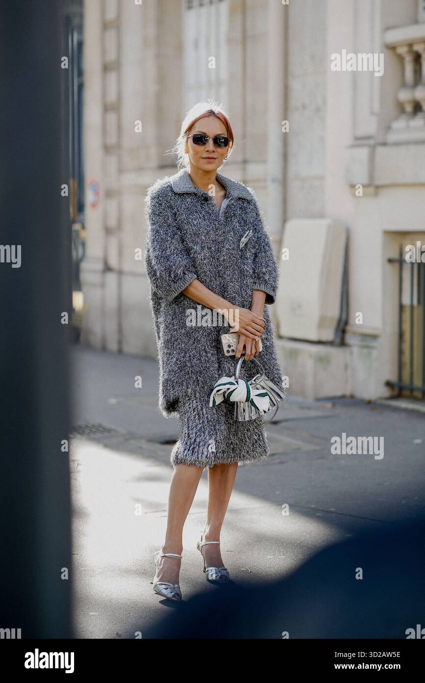 Street style, Tina Leung arriving at Lacoste Spring Summer 2026 ready ...