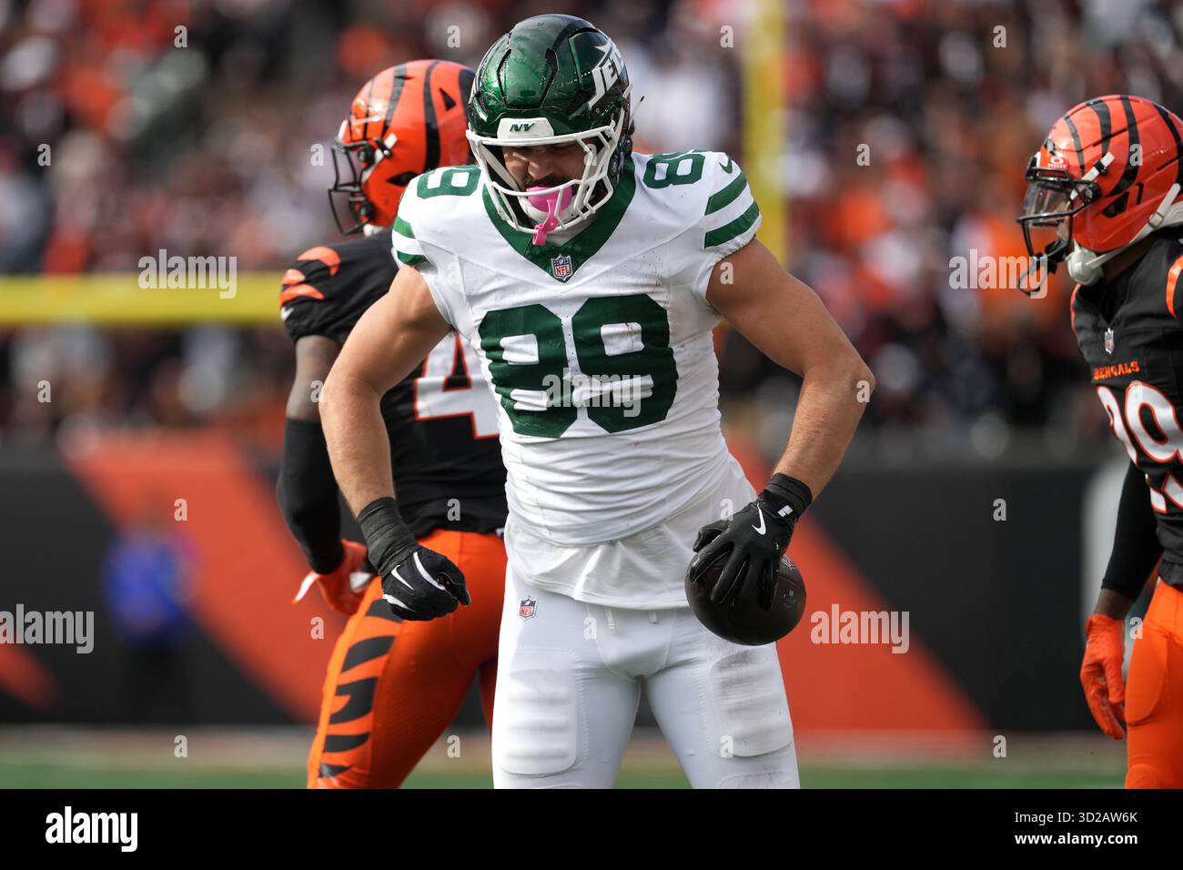 New York Jets tight end Jeremy Ruckert (89) celebrates after completing ...
