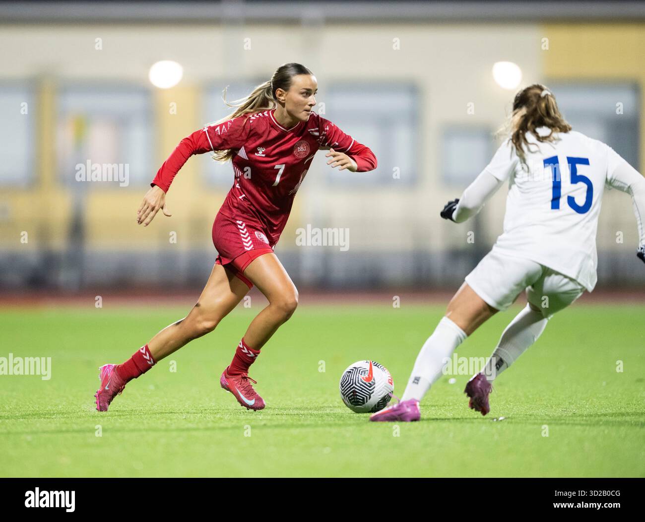 Josefine Valvik of Denmark in action during the iInternational friendly ...