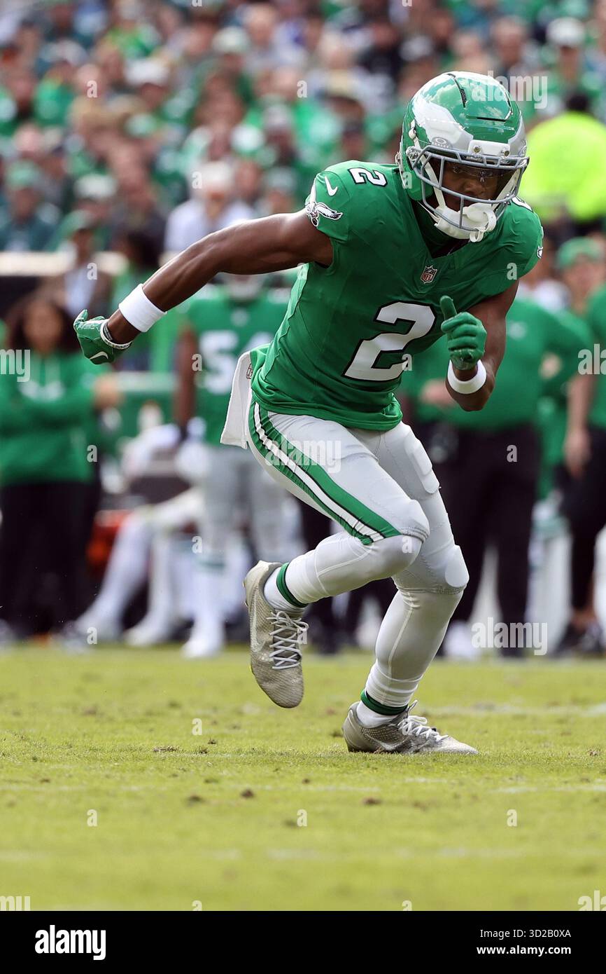Philadelphia Eagles wide receiver Jahan Dotson (2) runs a route during ...