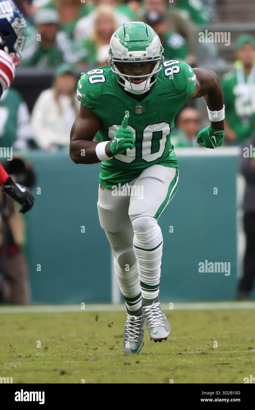 Philadelphia Eagles wide receiver Darius Cooper (80) runs a route ...