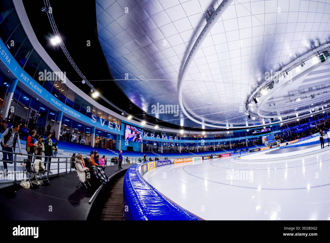 General view Sven Kramer corner seen on Day 1 of the Dutch National ...