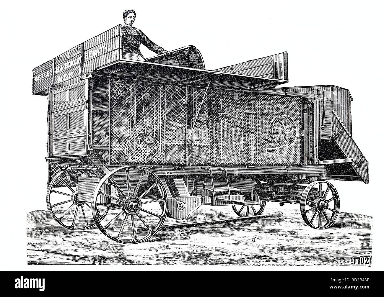 Agriculture threshing machine safety Cut Out Stock Images & Pictures ...