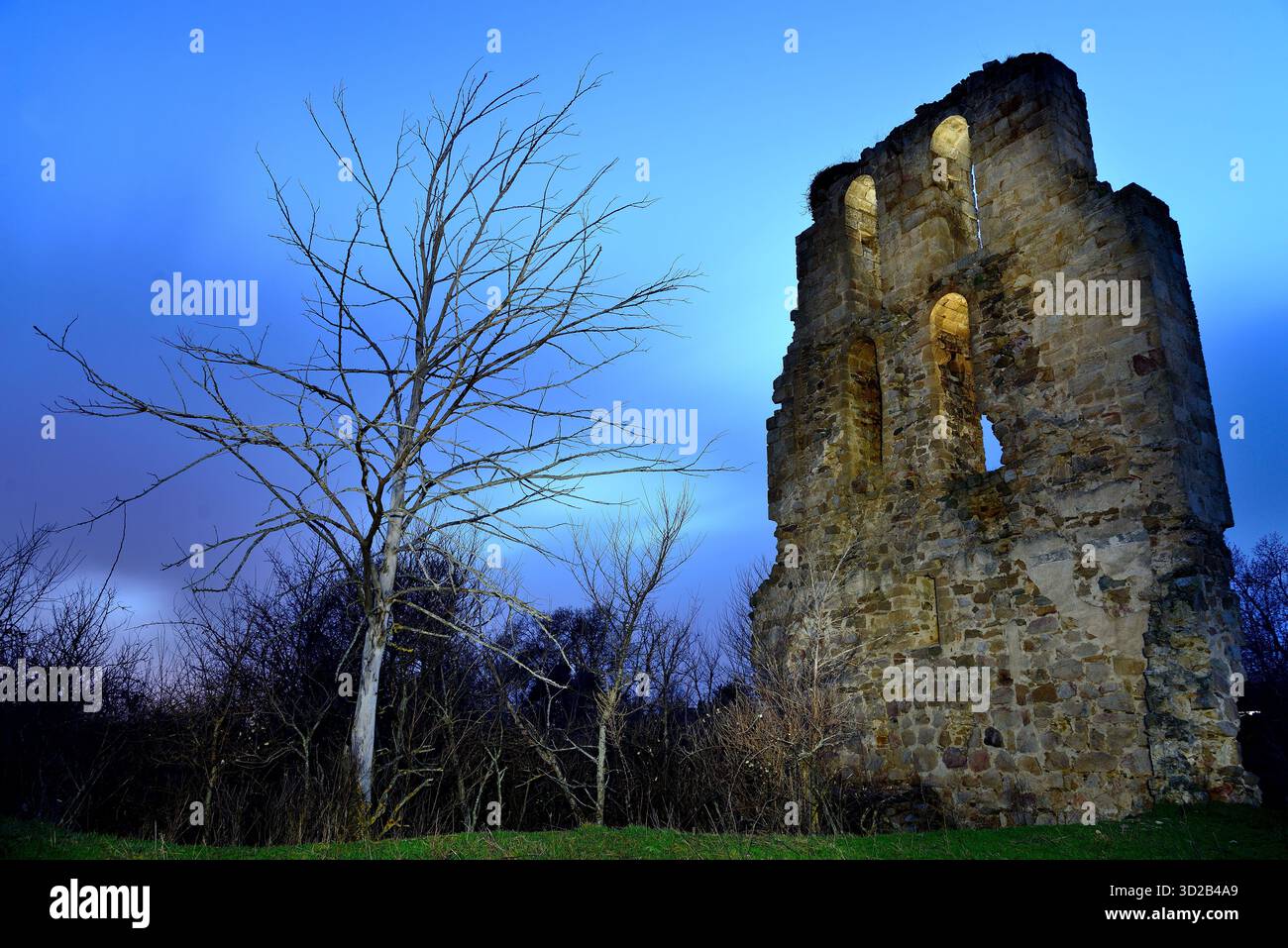 Bell-gable of Santo Domingo of Piñuecar, Madrid, Spain Stock Photo - Alamy