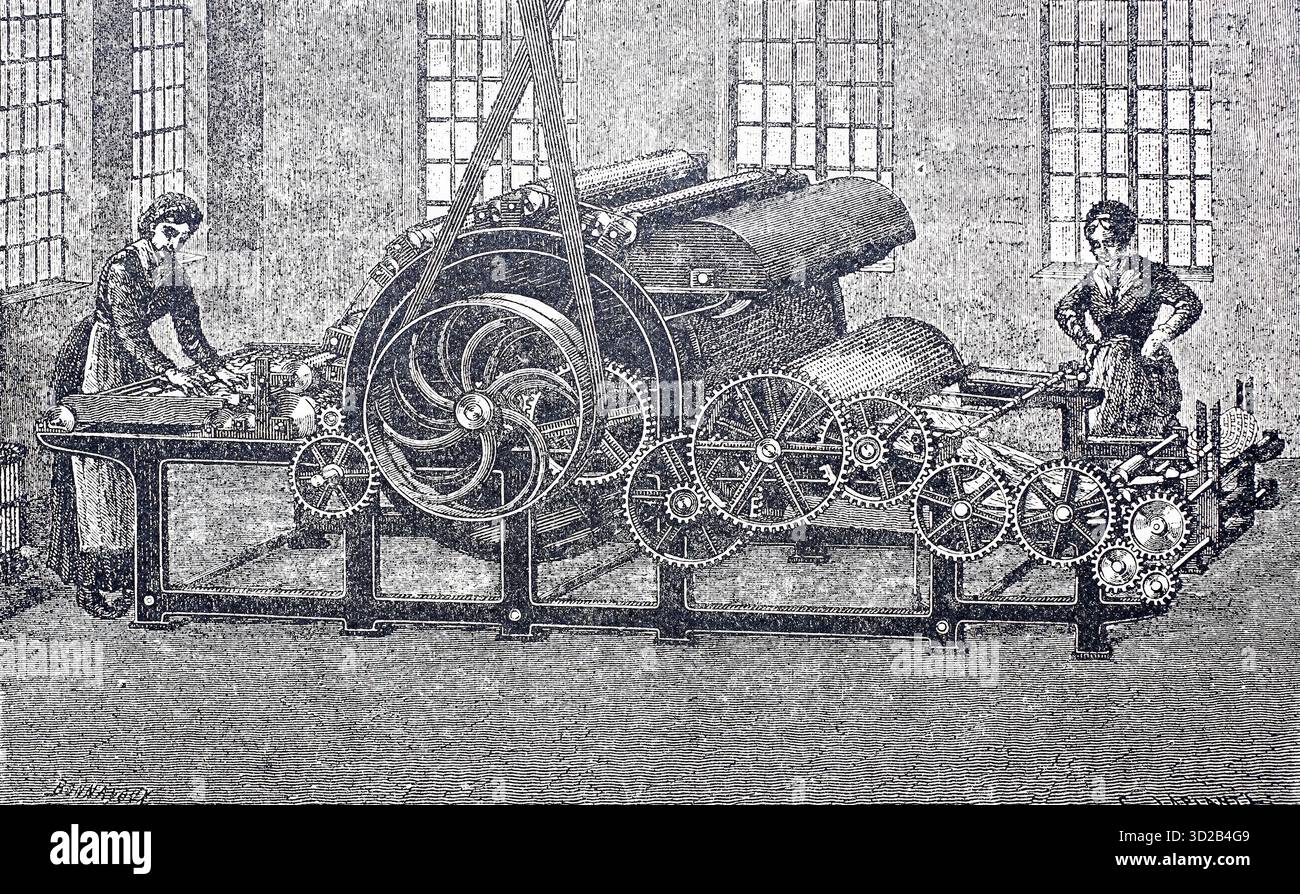 Textile processing, spinning mill, carding machine for the woolen ...