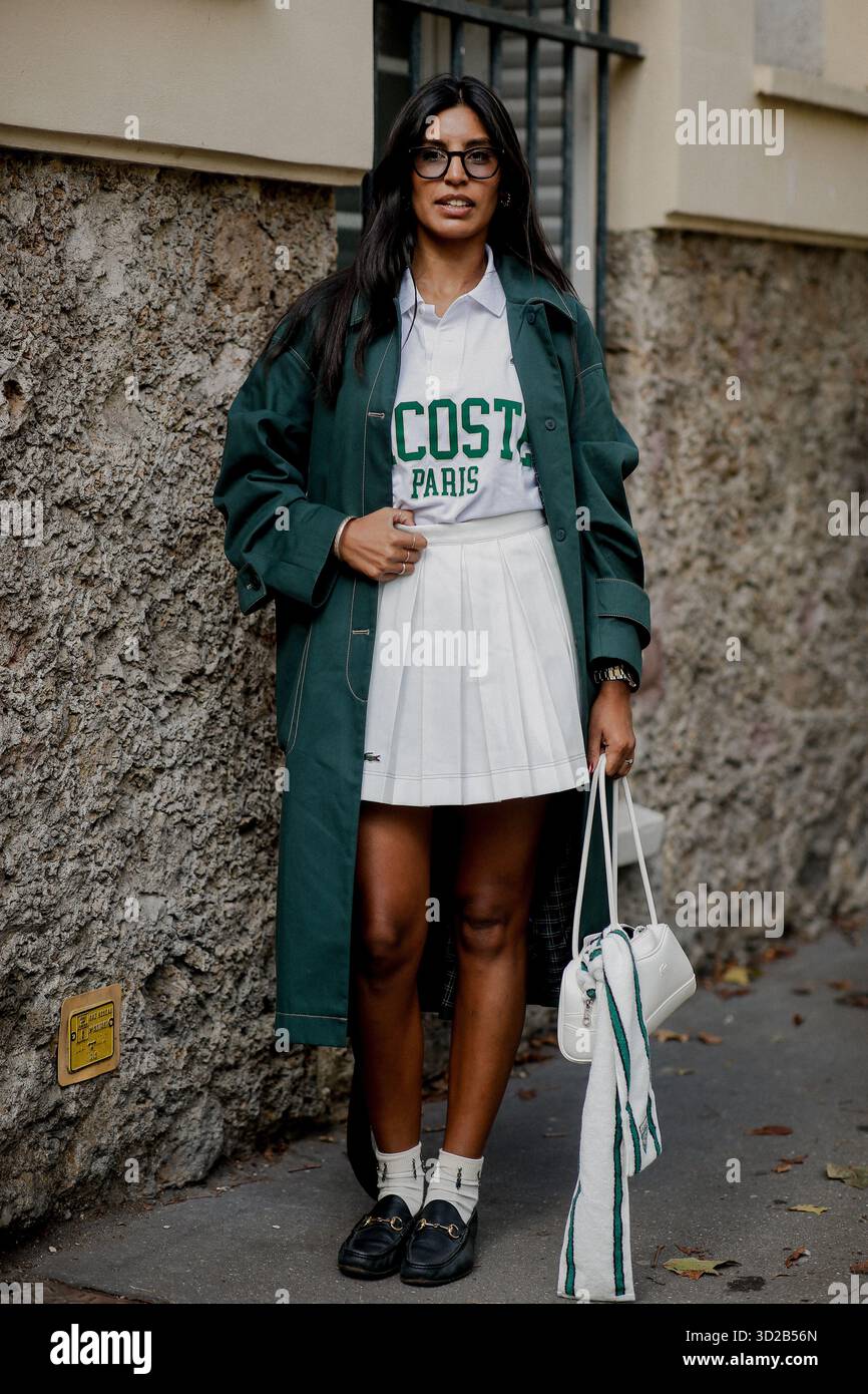 Street style, Barbara Ruiz arriving at Lacoste Spring Summer 2026 ready ...