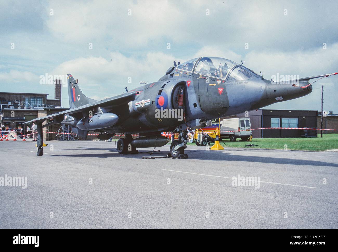 Vintage Hawker Siddeley Harrier T4 military jump jet or V/STOL combat ...