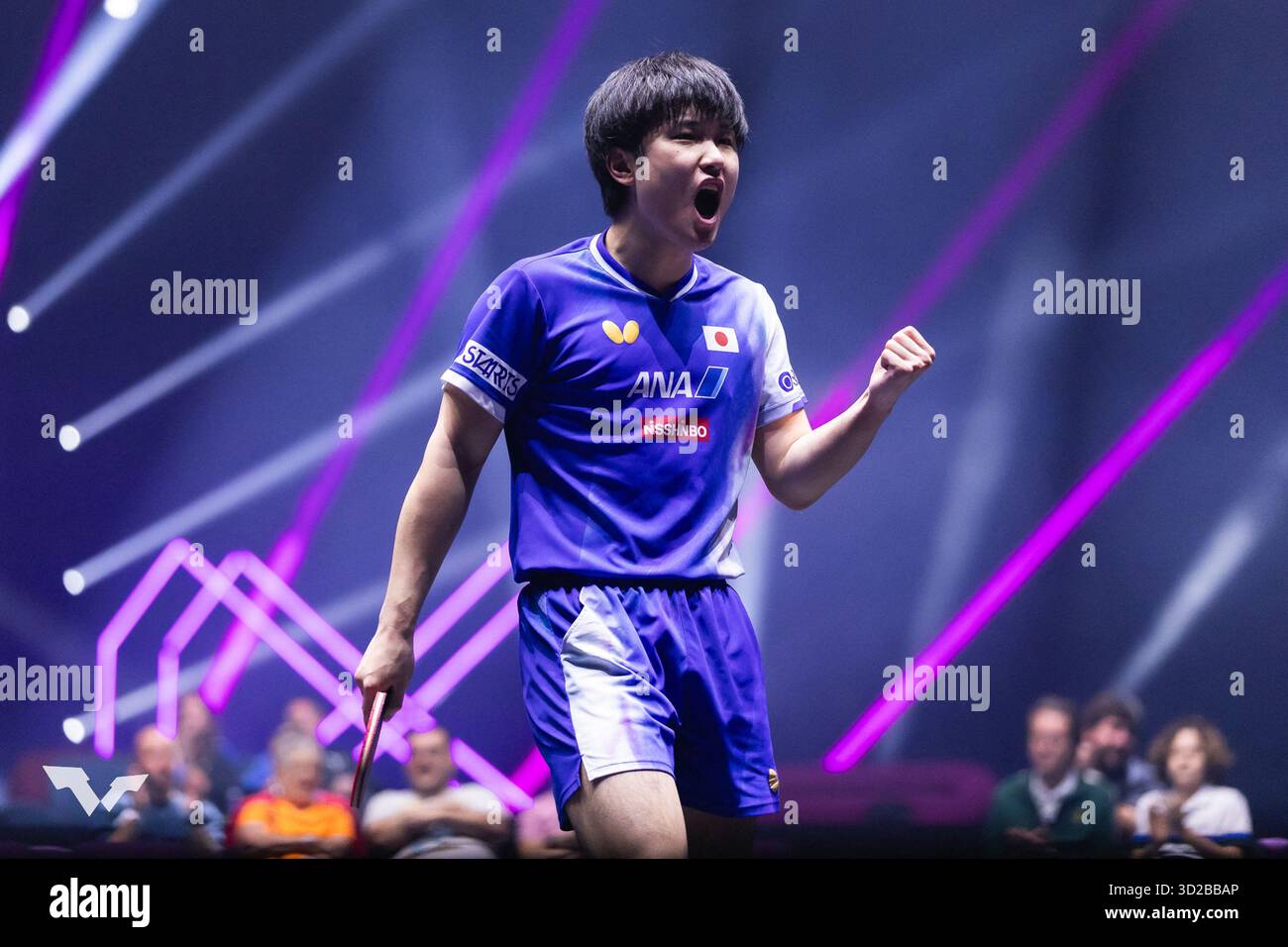Tomokazu Harimoto of JAPON During the 16th WTT Champion Montpellier ...