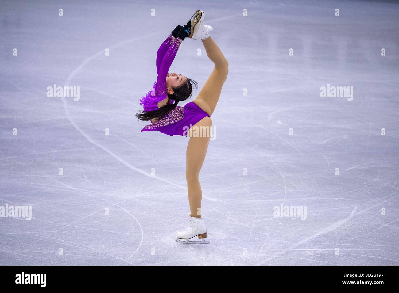 Japan's Mone Chiba skates during practice at the Skate Canada ...