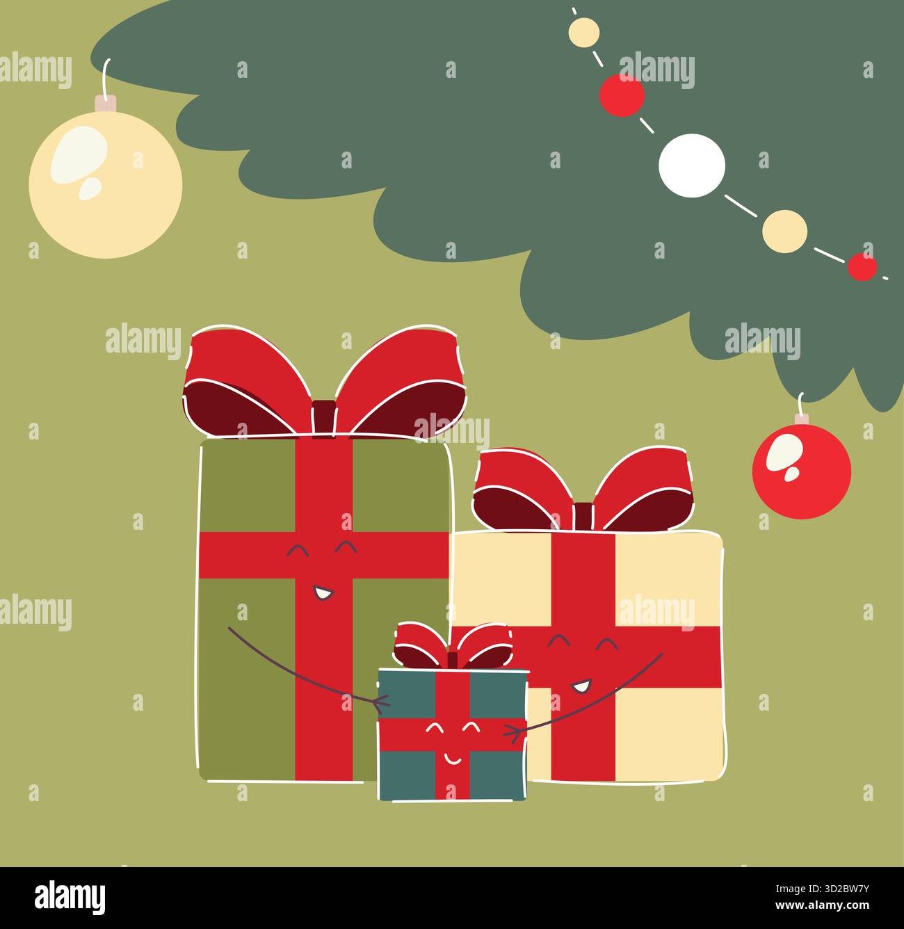 Wrapped gift display Stock Vector Images - Alamy