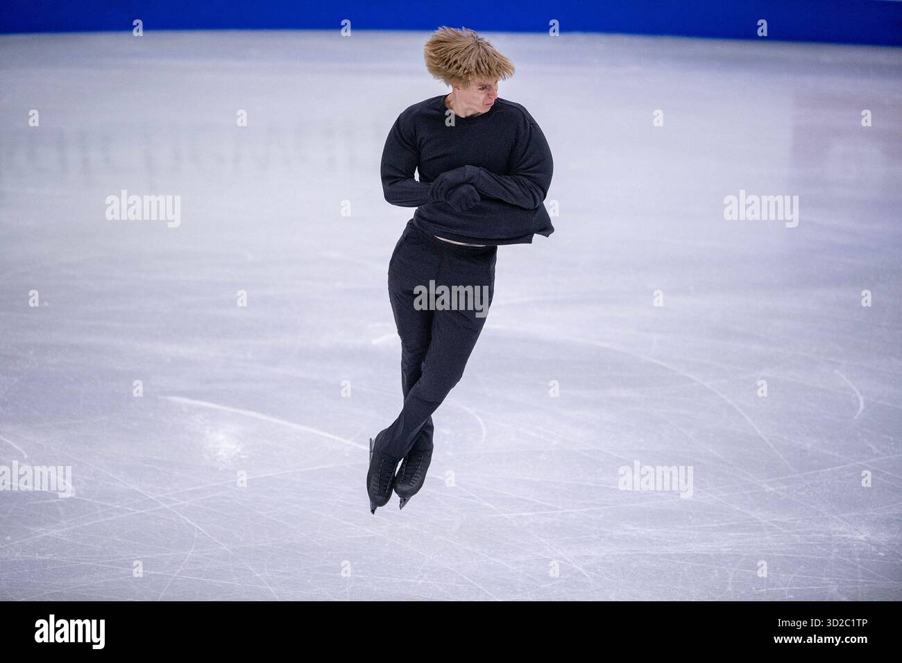 Canada's Stephen Gogolev skates during practice at the Skate Canada ...