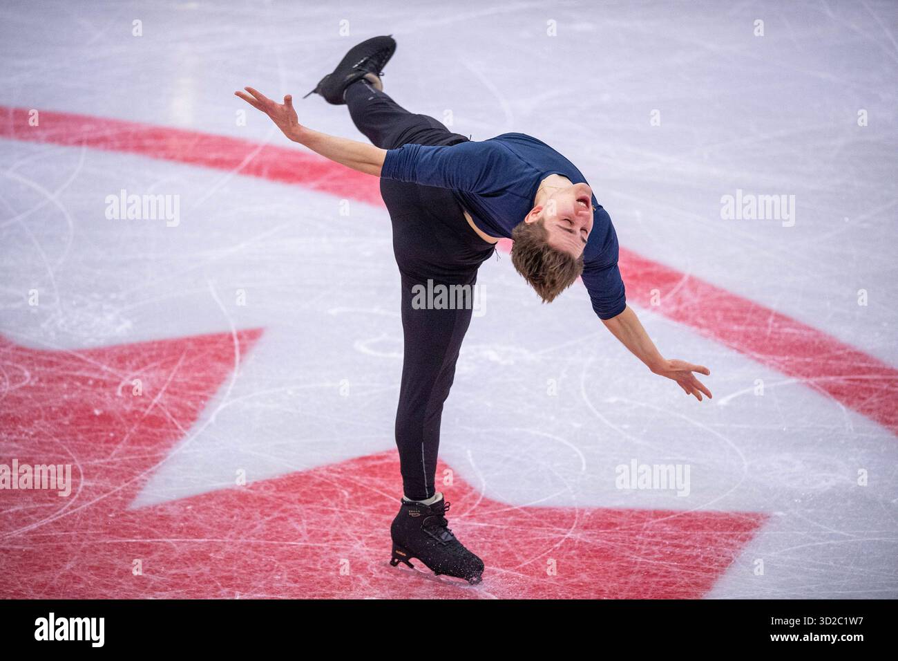 Canada's Roman Sadovsky skates during practice at the Skate Canada ...