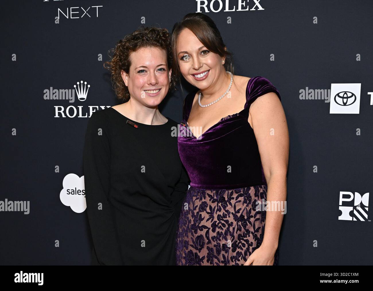 Casey Smith, left, and Katey Rusch attend Time100 Next at Pier 59 on ...