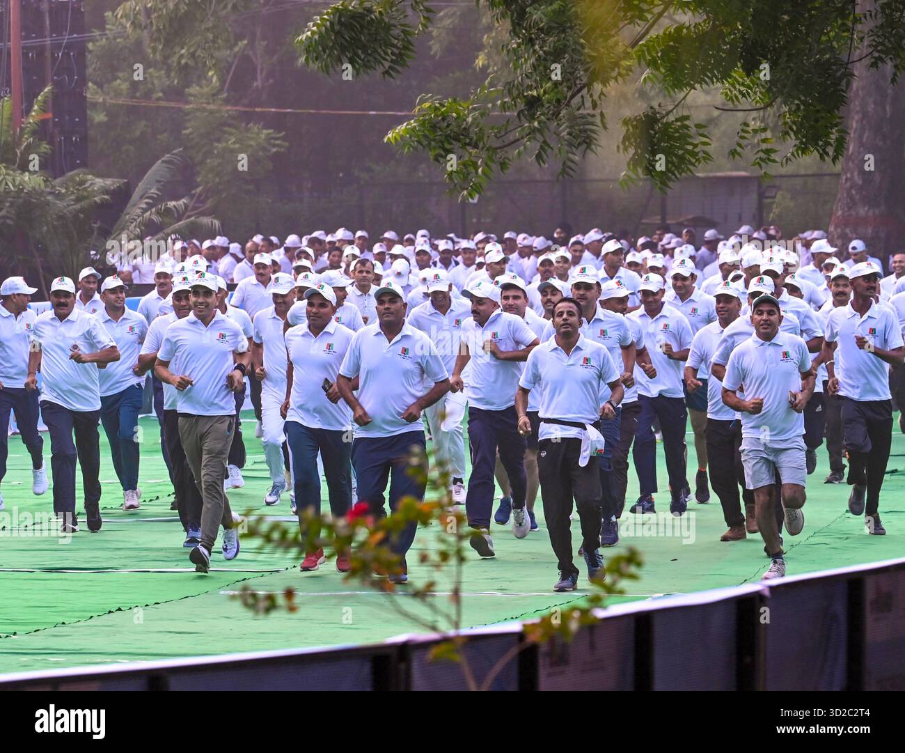 NEW DELHI, INDIA - OCTOBER 31: People participate in Run for Unity ...