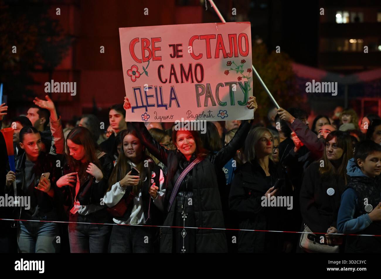 SERBIA, Novi Sad. 31 October 2025. Thousands of people marched and ...