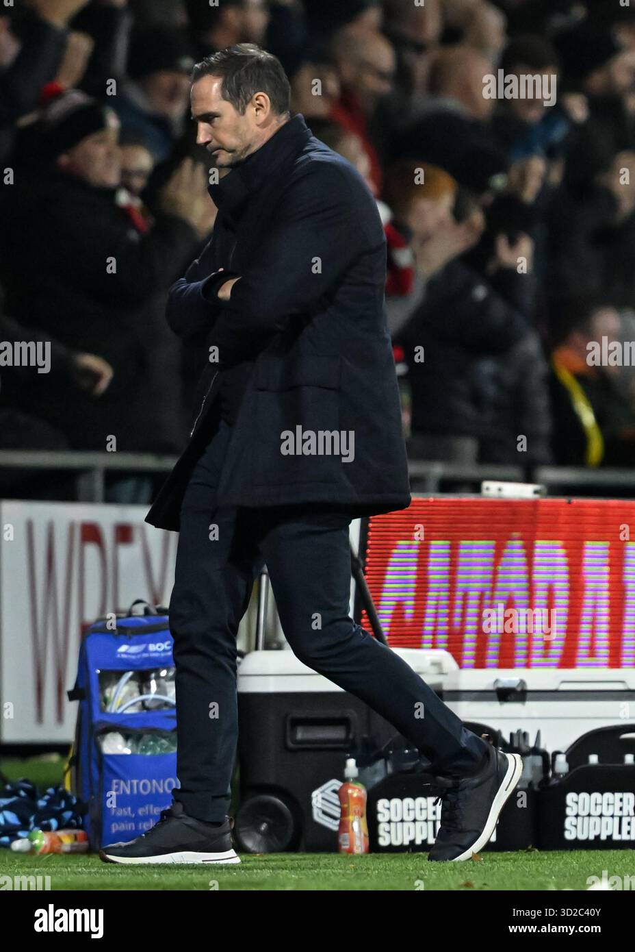 Wrexham, Wales, 31st October 2025. Frank Lampard manager of Coventry ...