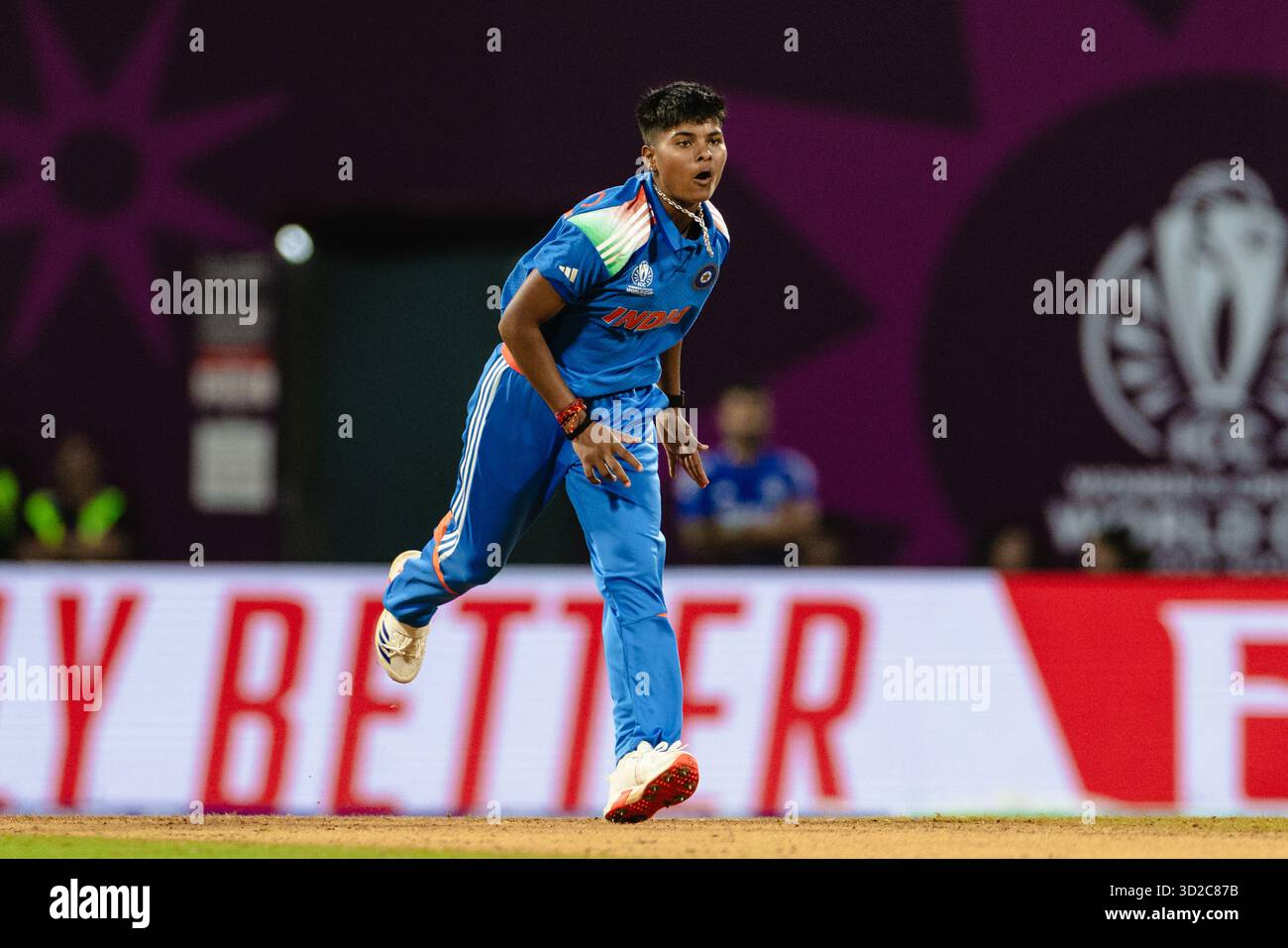 DY Patil Cricket Stadium, Navi Mumbai October 30th 2025: Kranti Gaud of ...