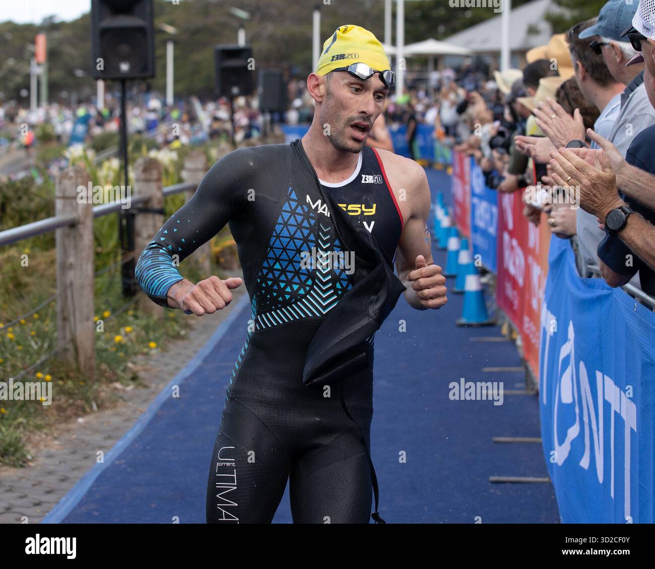 Dorian Coninx, of France, at the 2025 World Triathlon Championship ...