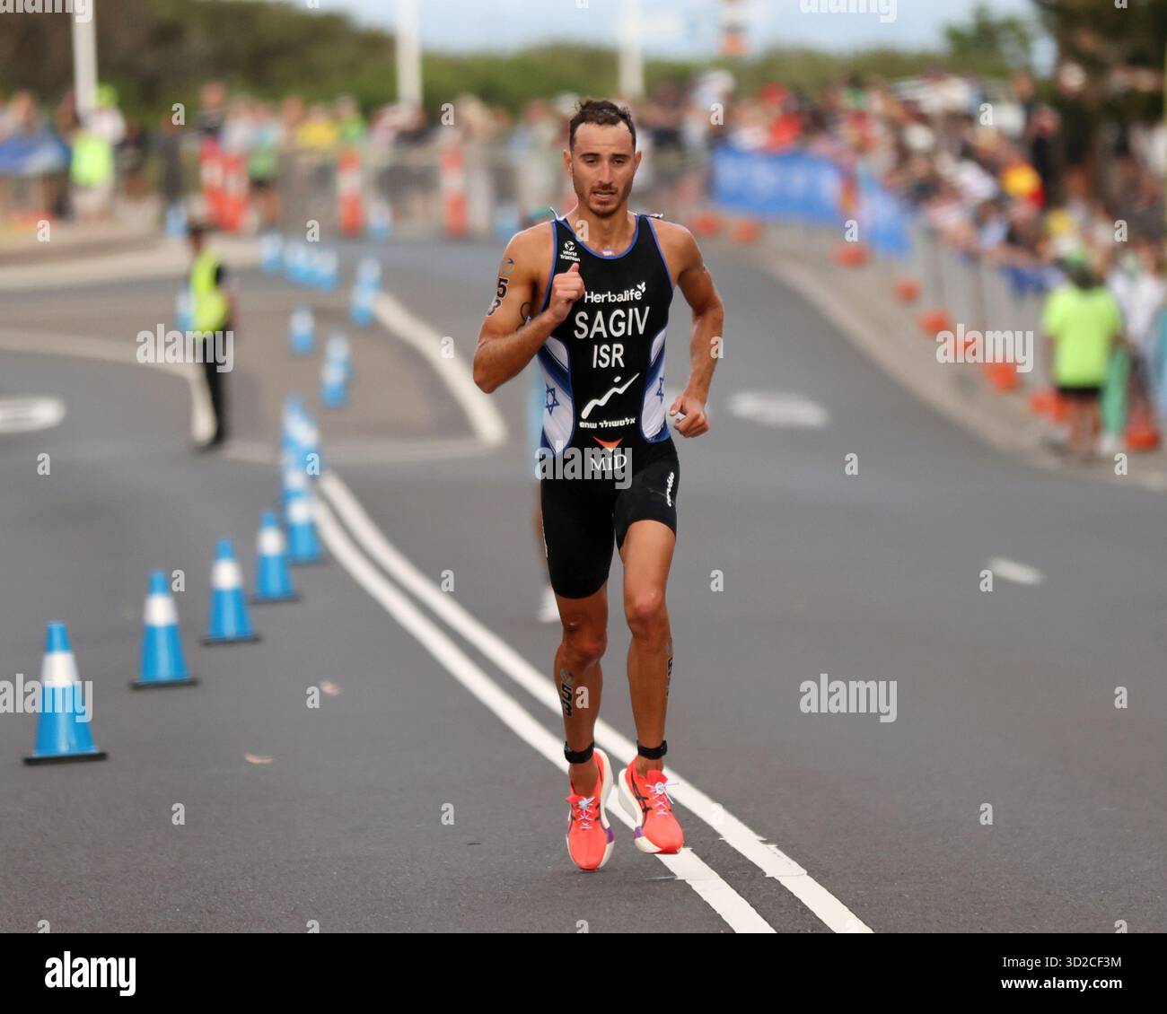 Shachar Sagiv, of Israel, at the 2025 World Triathlon Championship ...