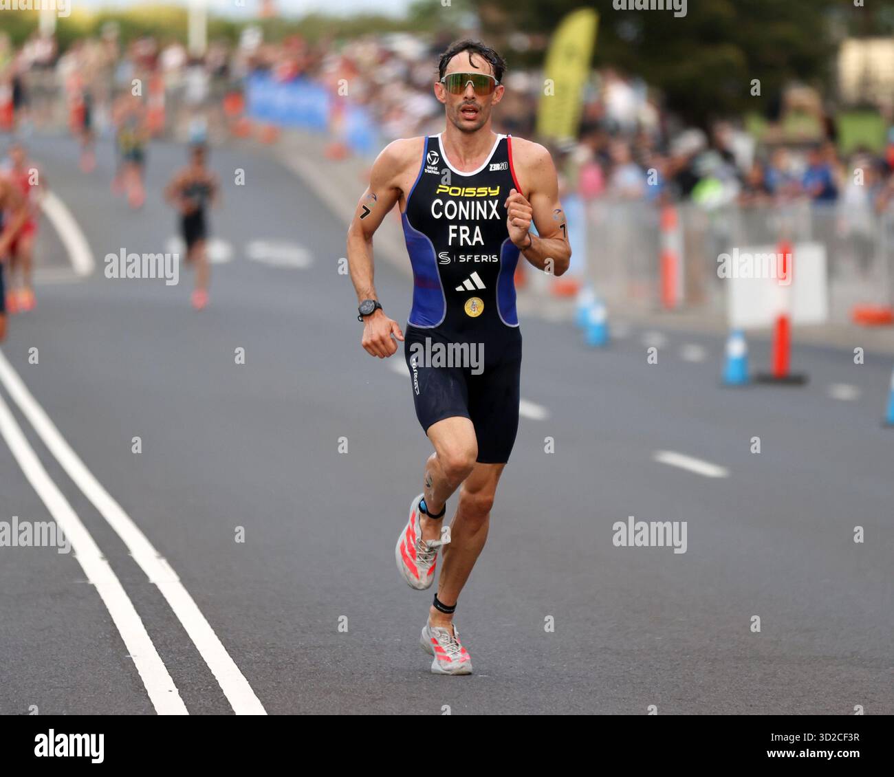 Dorian Coninx, of France, at the 2025 World Triathlon Championship Wollongong, on October 19 ...