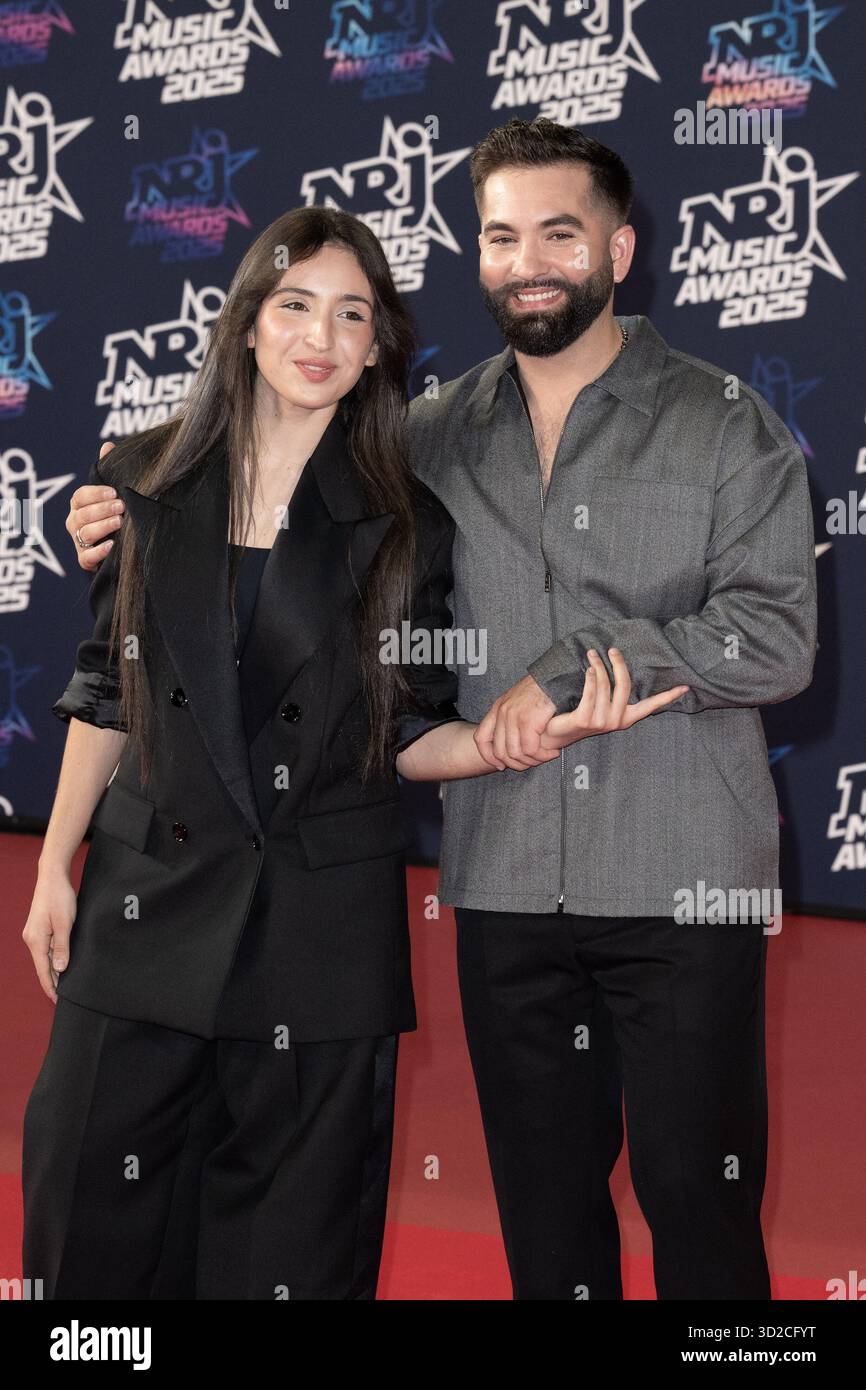 Kendji Girac and Ambre attend the 27th NRJ Music Awards on October 31 ...