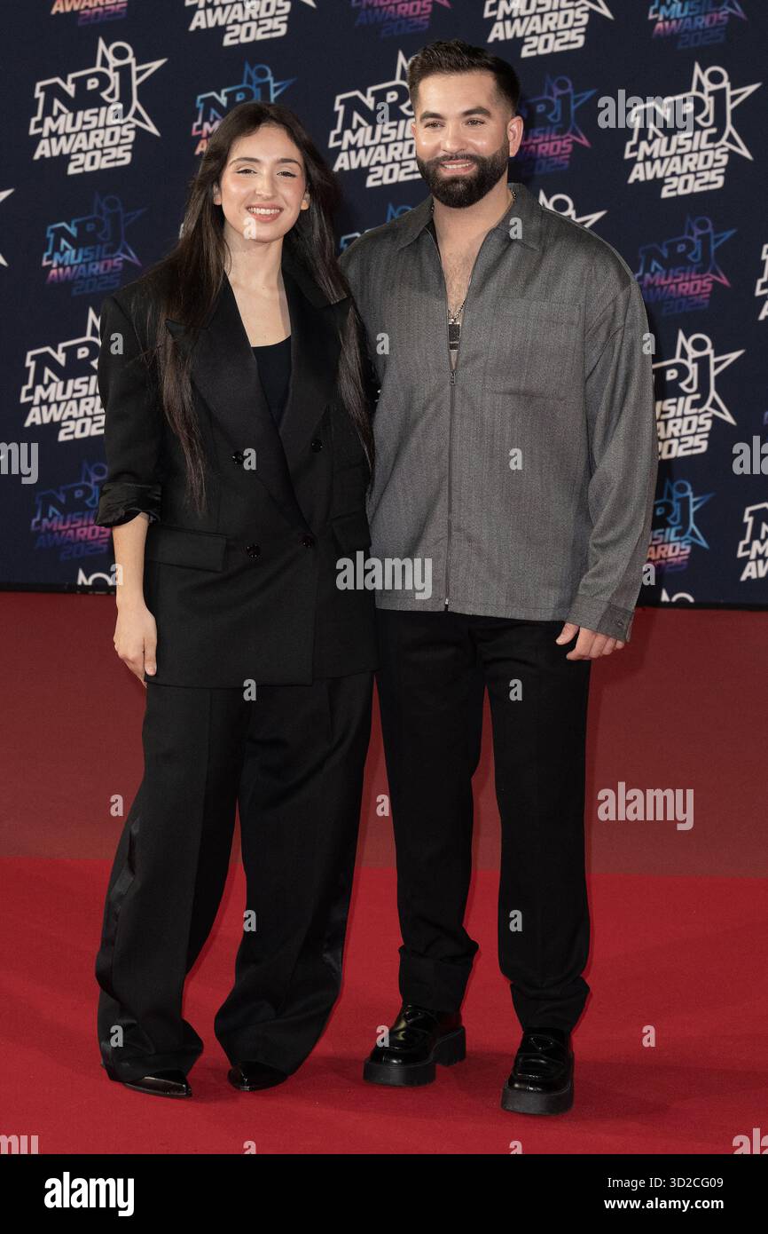 Kendji Girac and Ambre attend the 27th NRJ Music Awards on October 31 ...
