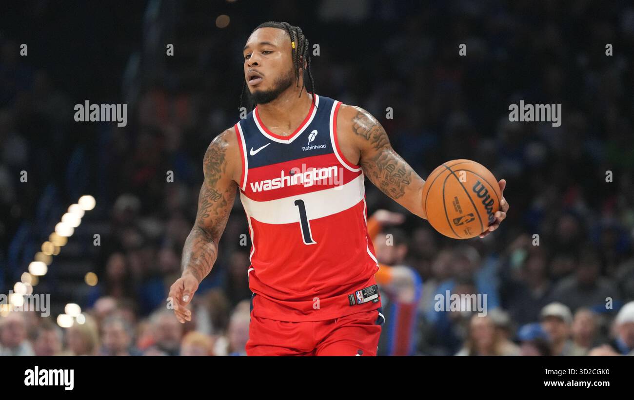 Washington Wizards forward Cam Whitmore pushes down the court during ...