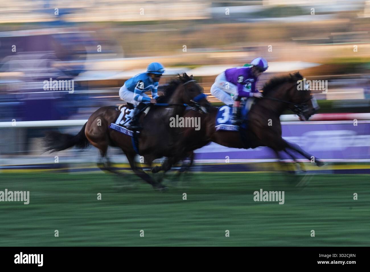 From left, Joel Rosario, riding Hey Nay Nay, David Egan, riding ...